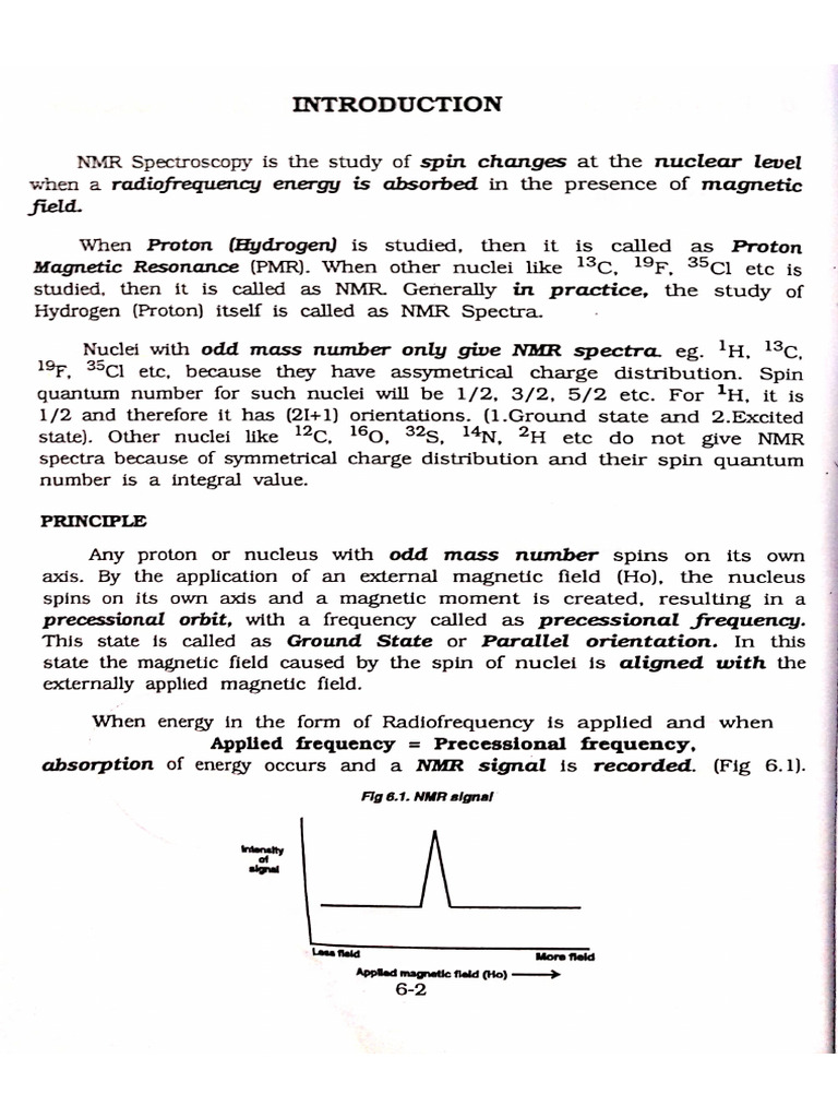 NMR & ESR Analysis | PDF