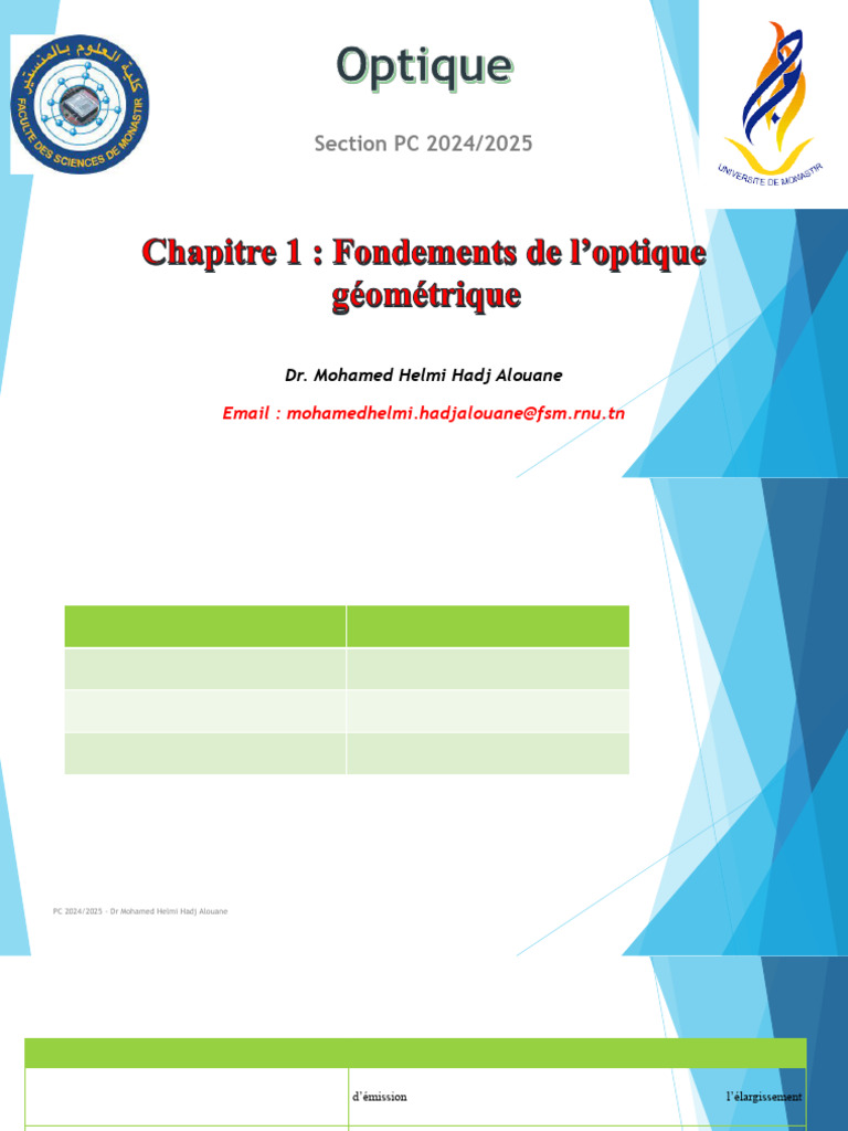 Ch 1 Optique Géométrique24 | PDF