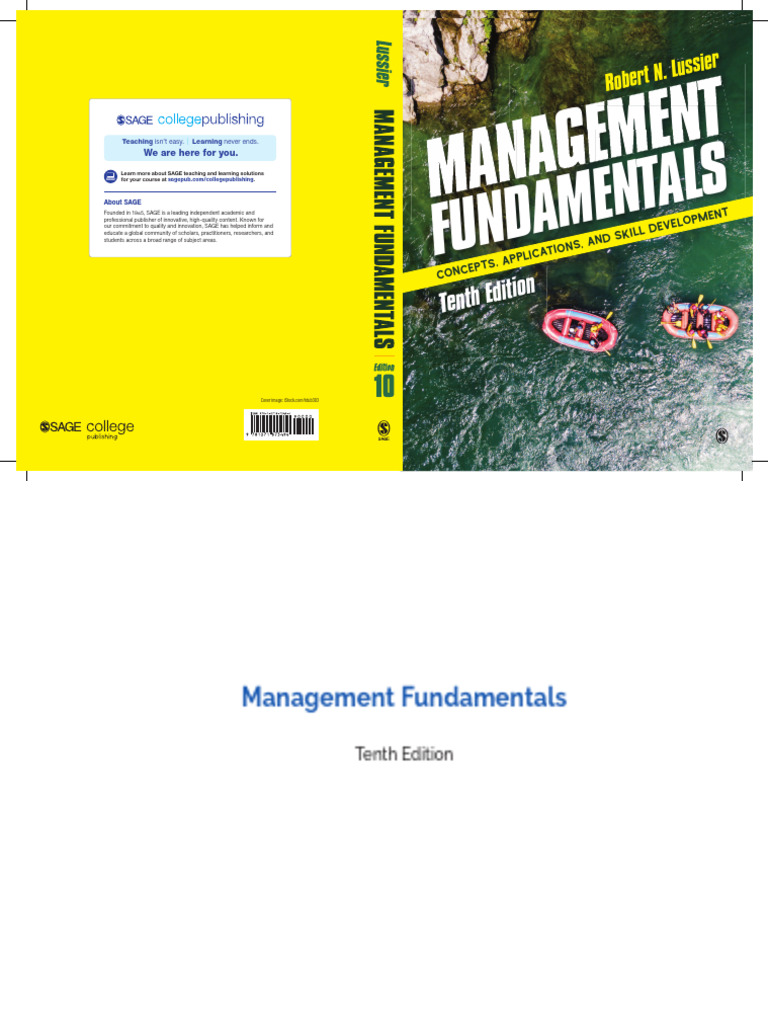 Management Fundamentals Concepts Applications and Skill Development 10th Edition Original PDF ...