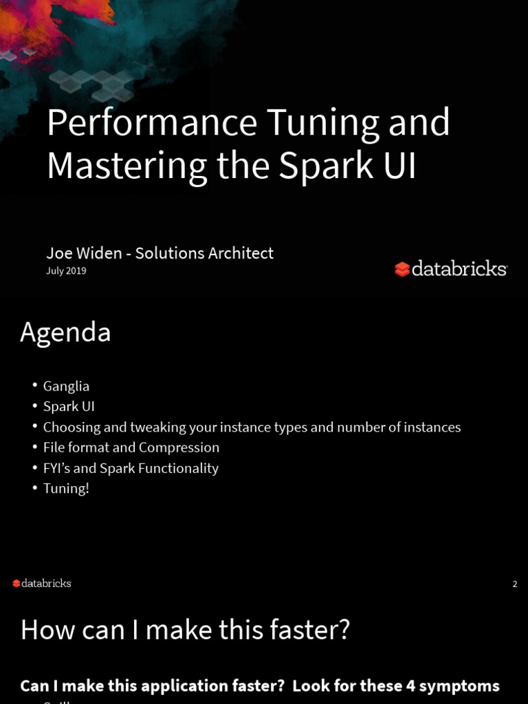 Performance Tuning Spark UI | PDF