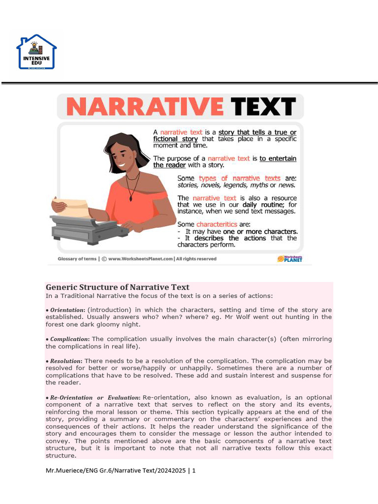 GRADE 6 ENGLISH Narrative Text | PDF