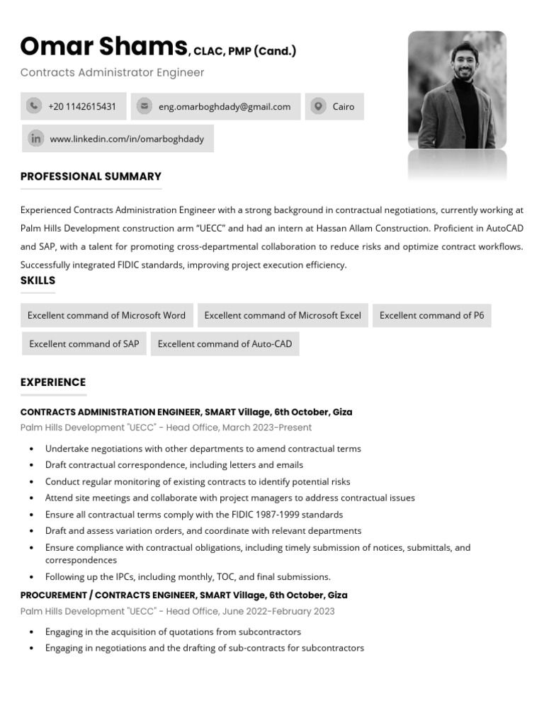 Omar Shams CV | PDF