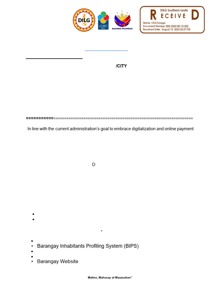 r08 2024 08-15-002 Conduct An Online Survey On The Readiness of The ...