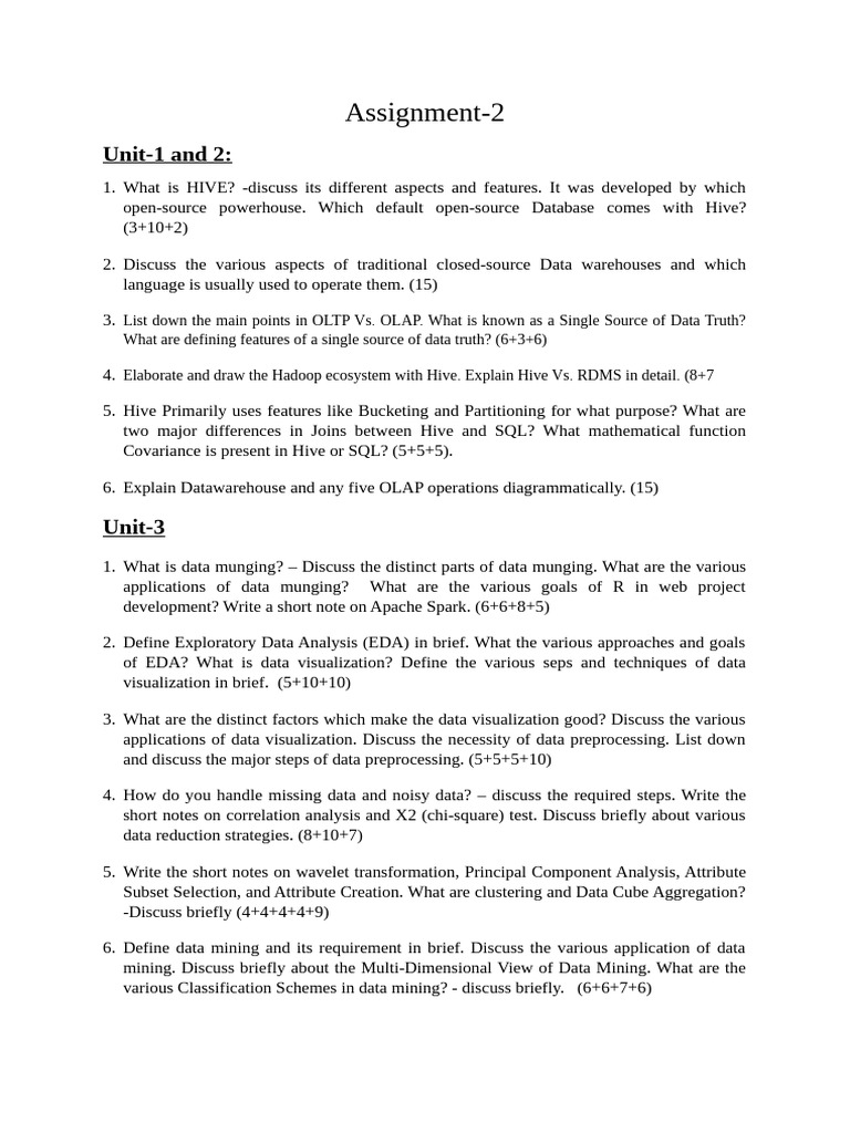 Bda Assignment-2 | PDF