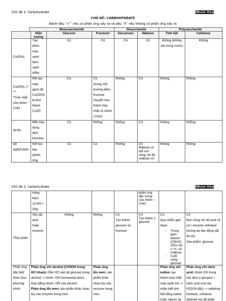 PHT Carbohydrate | PDF
