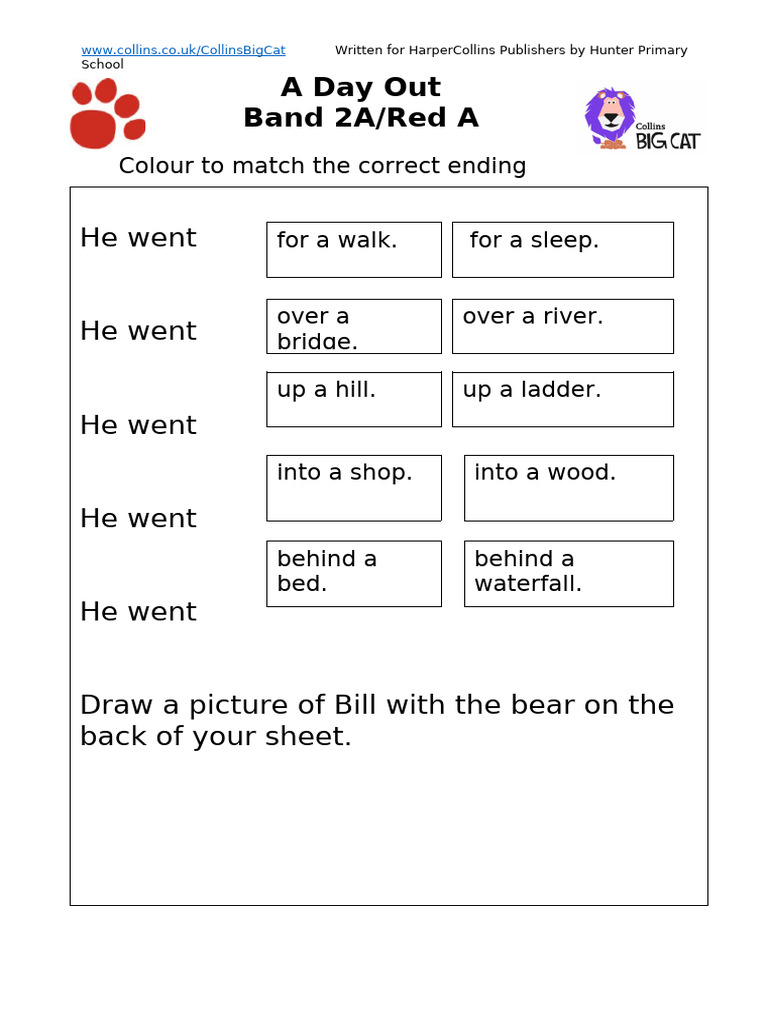 A Day Out Worksheets | PDF