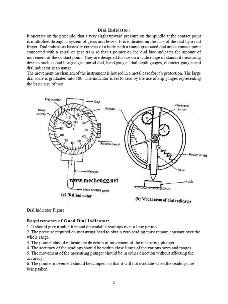DIAL GAUGE, GAUGE BLOCKS AND SINE BARS | PDF