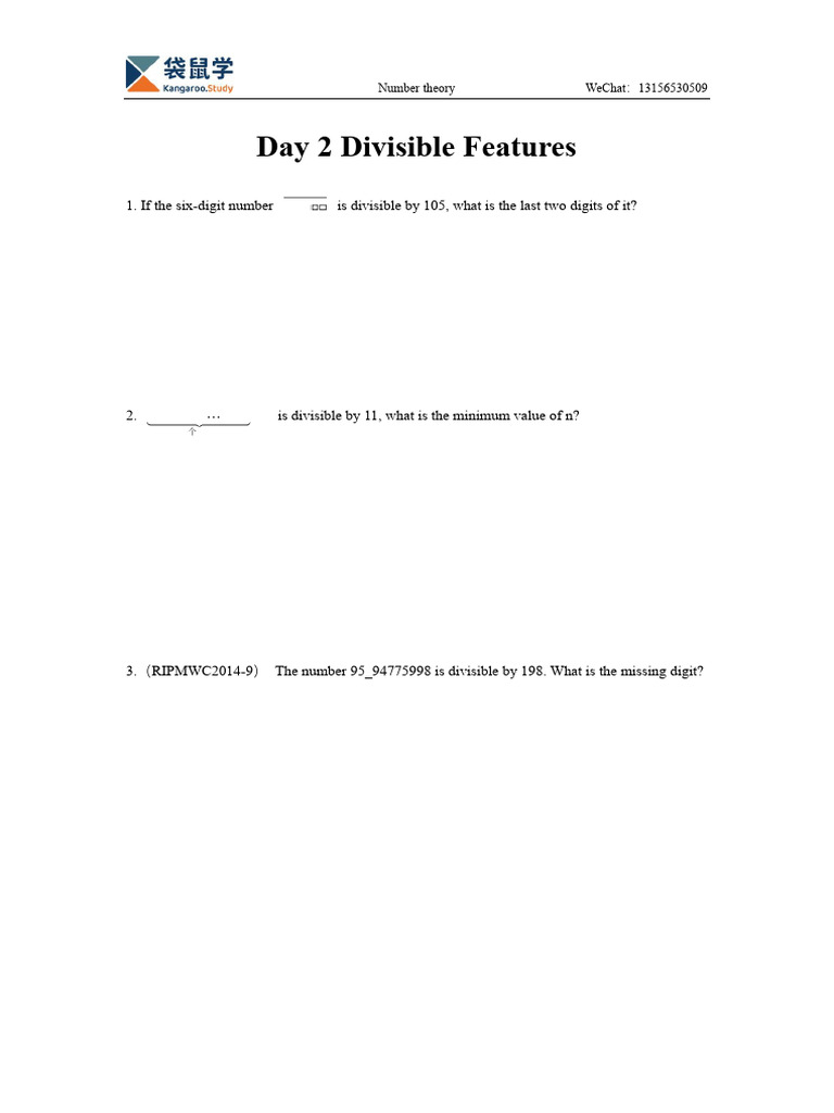 Day 2 Divisible Features | PDF
