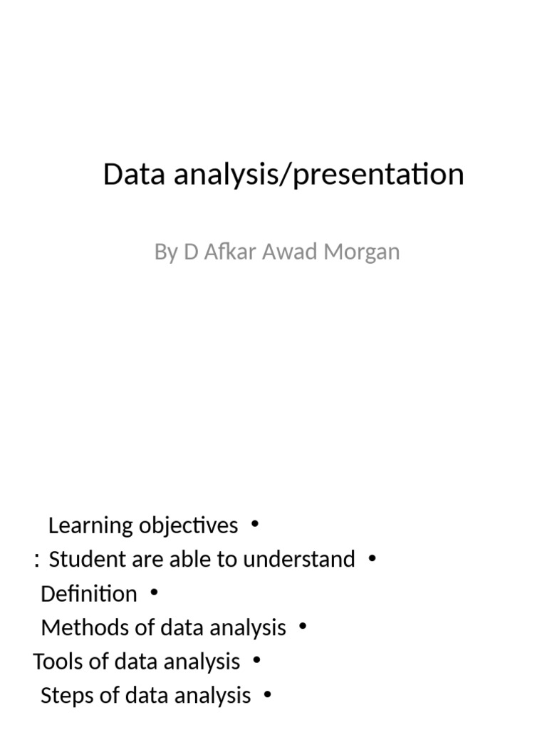 Data Analysis | PDF