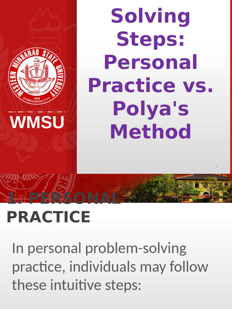 Polyas Method of Problem Solving | PDF | Mathematics | Critical Thinking