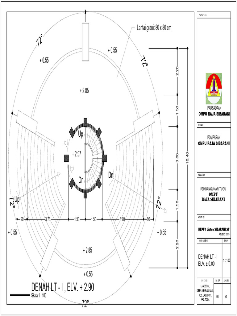 GBR - Denah LT-1 | PDF