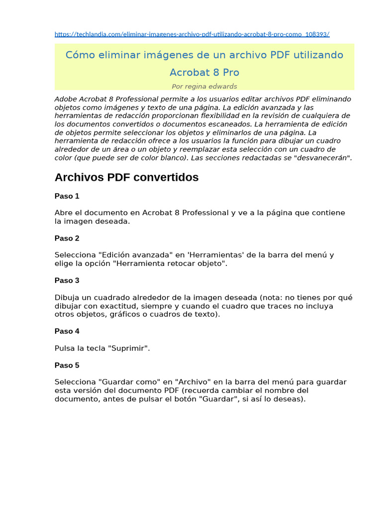COMO BORRAR EN PDF ACROBAT | PDF