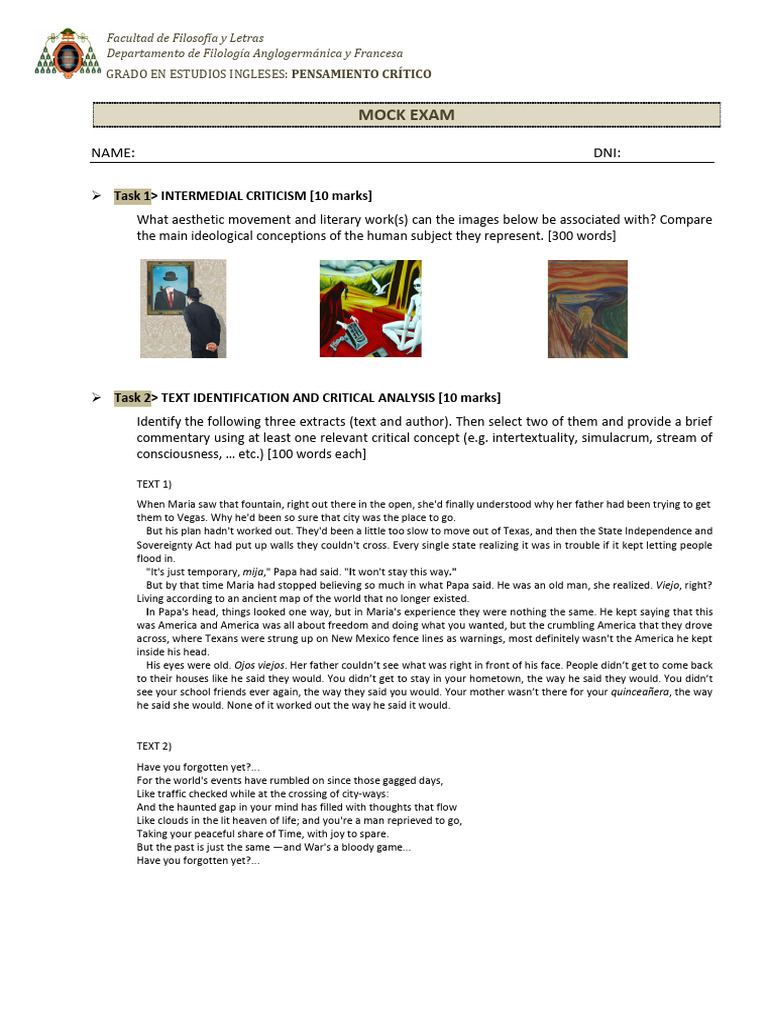 Mock exam 2022_final | PDF