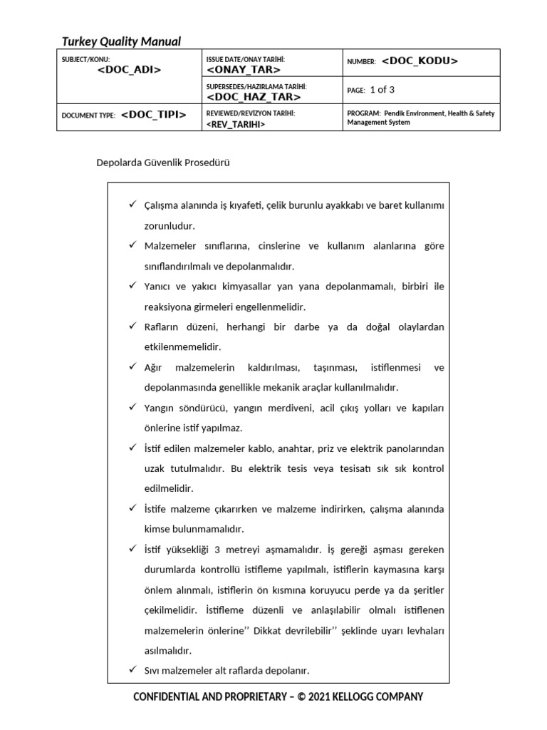 Depo Talimat | PDF