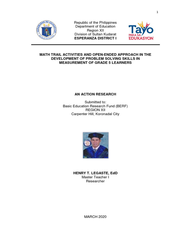 Math Trail Activities and Open Ended App | PDF | Learning | Science ...