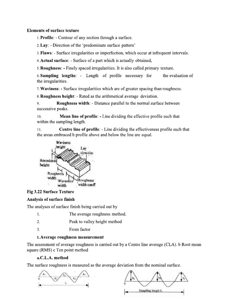 Surface Texture Measurement | PDF