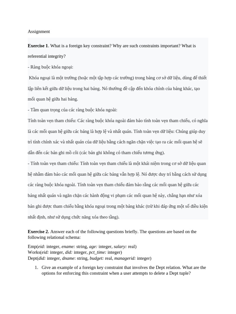 bài tập chương 2 | PDF