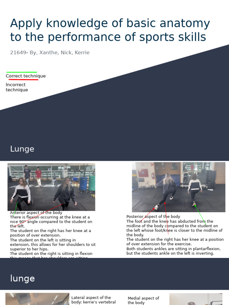 Apply Knowledge of Basic Anatomy To The Performance of Sports Skills | PDF