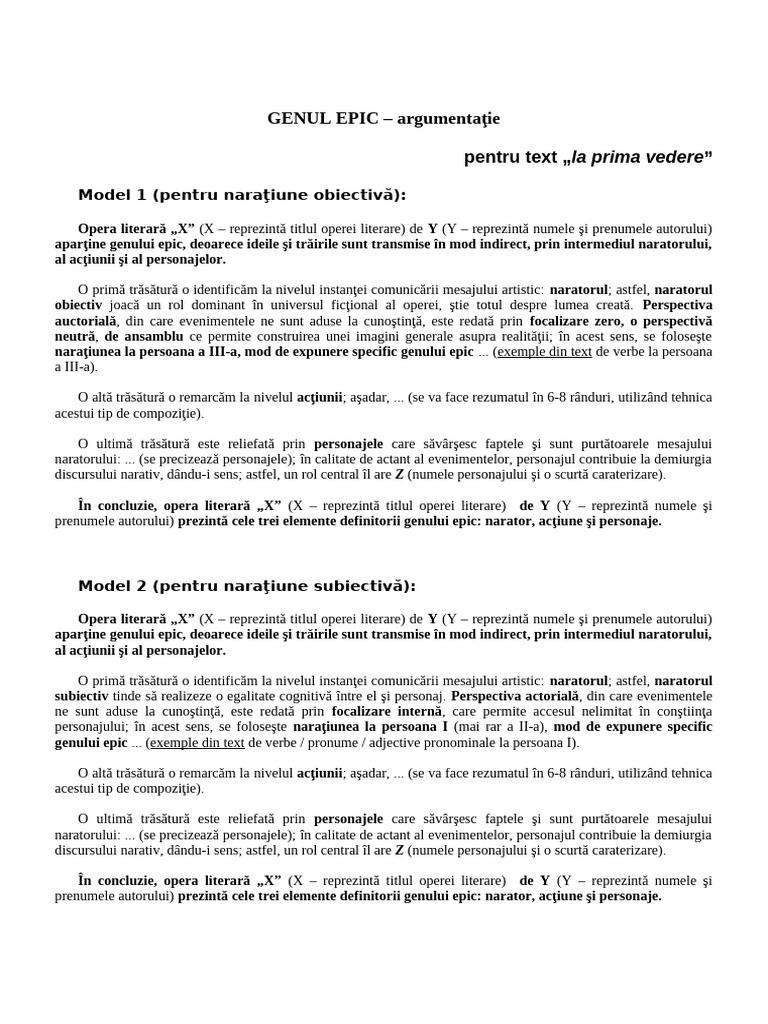 Genul+epic+1 (5) | PDF