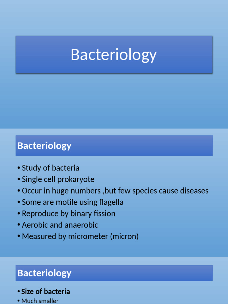 Bacteriology, Cell Structure.. | PDF | Bacteria | Cell (Biology)