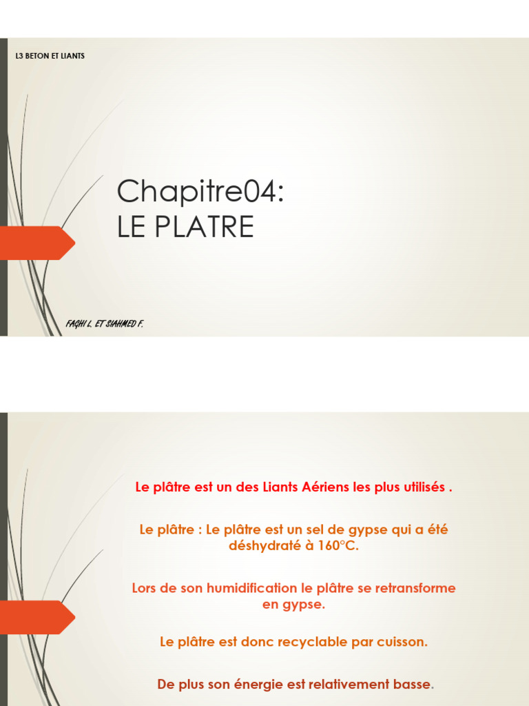 Chap4 Platre2022 | PDF