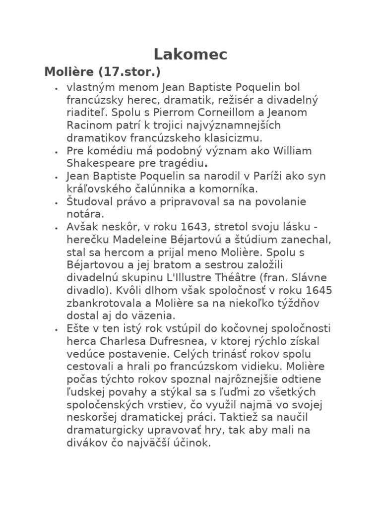 Lakomec | PDF