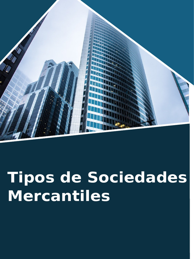 Tipos de Sociedades Mercantiles - Diferencias | PDF