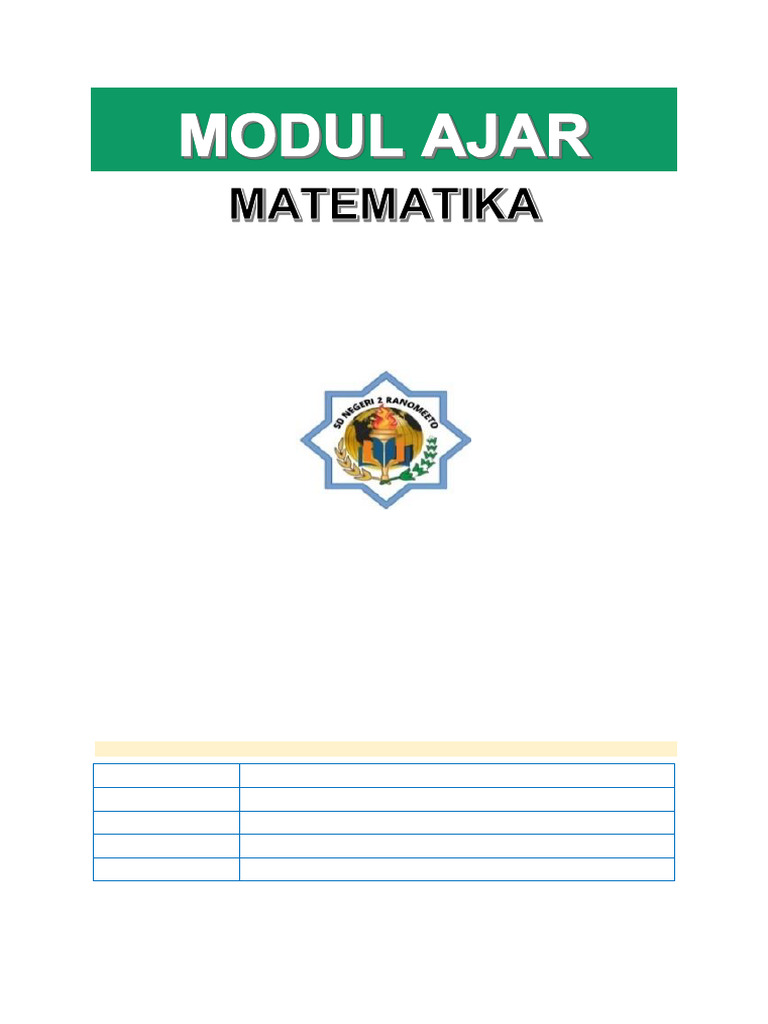 Modul Ajar Matematika Kelas 5 Pecahan Senilai | PDF