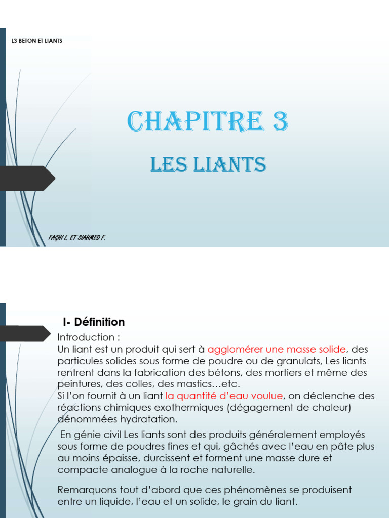 Les Liants2022 | PDF