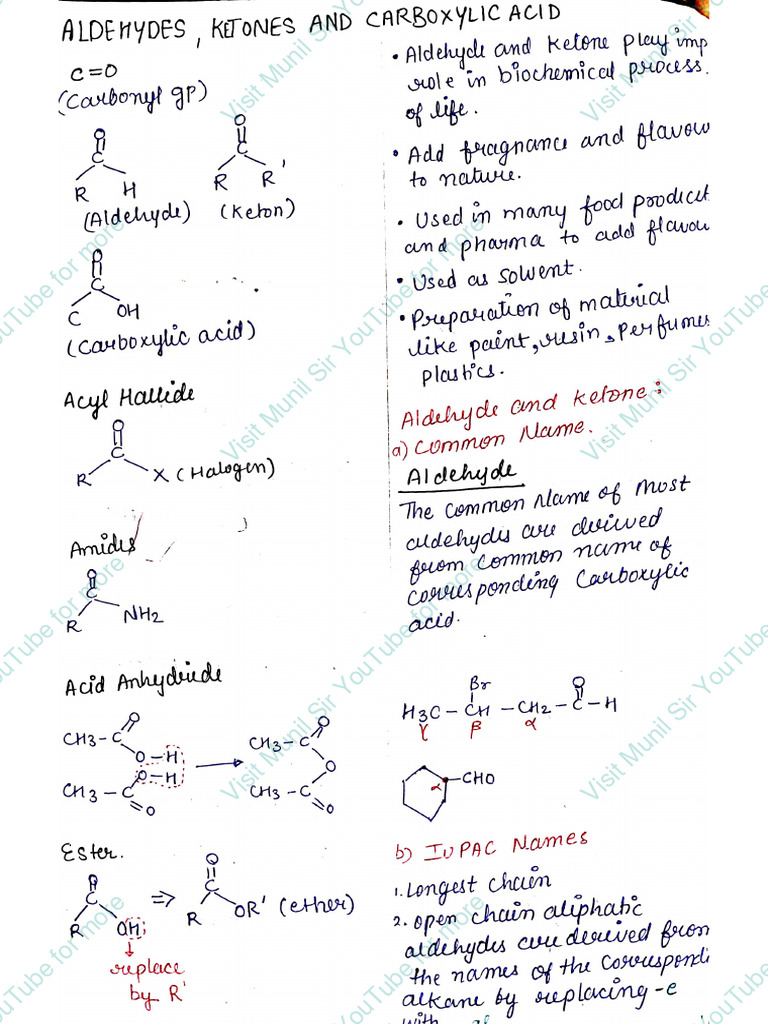 Aldehydes, Ketone & Carboxylic Acid | PDF