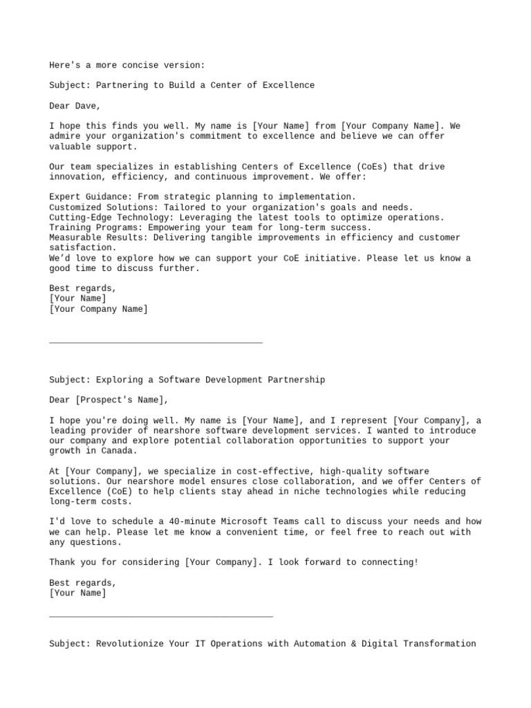 Email Sample 23092024 Draft 2 | PDF