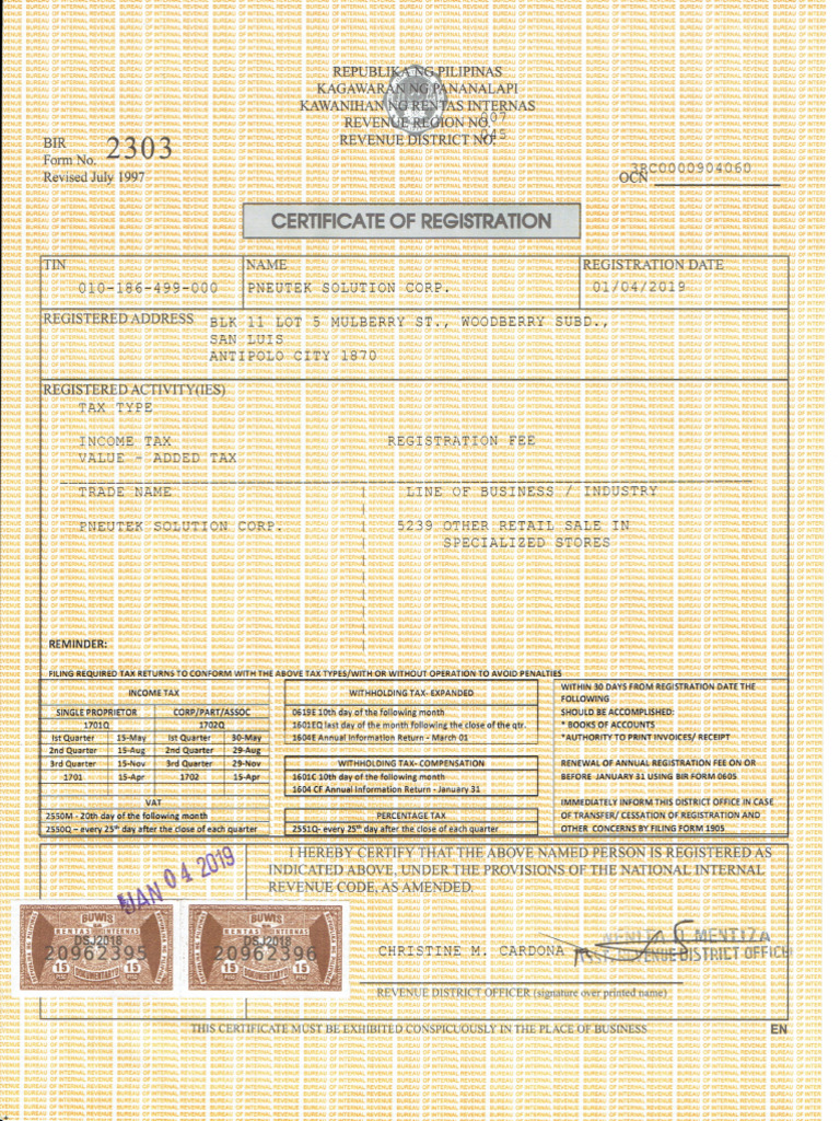 2303-PNEUTEK CORP | PDF