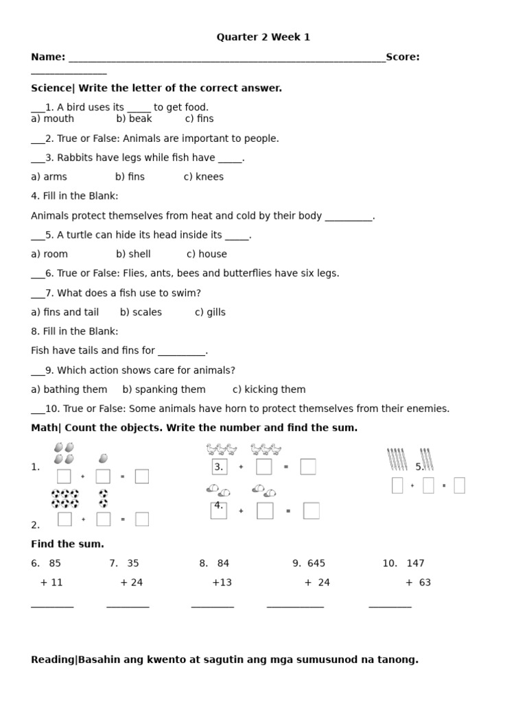 Quarter 2 Week 1 Review | PDF