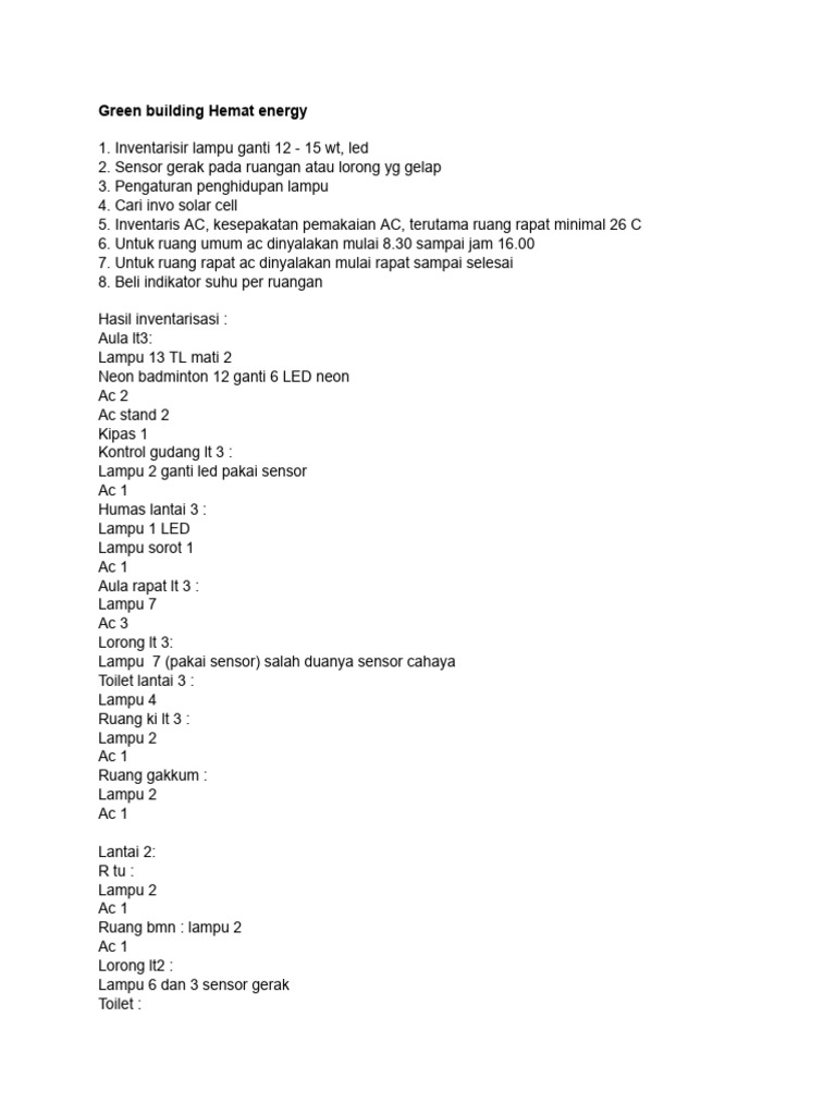 Green Building Hemat Energy | PDF