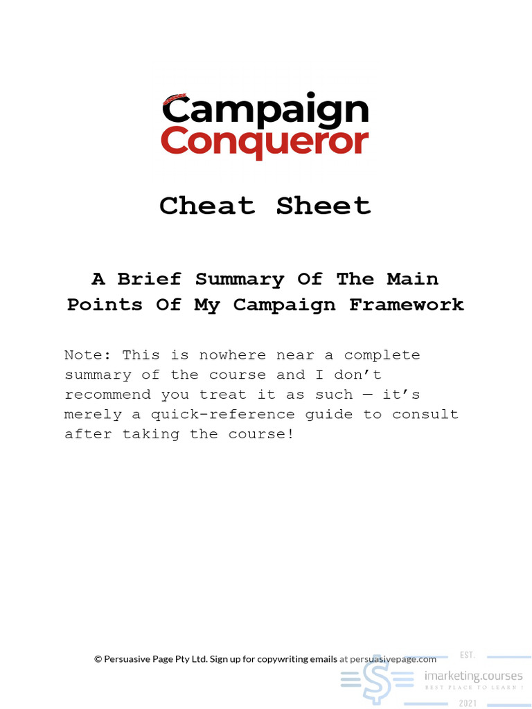 02-Caesar_s Cheat Sheet | PDF