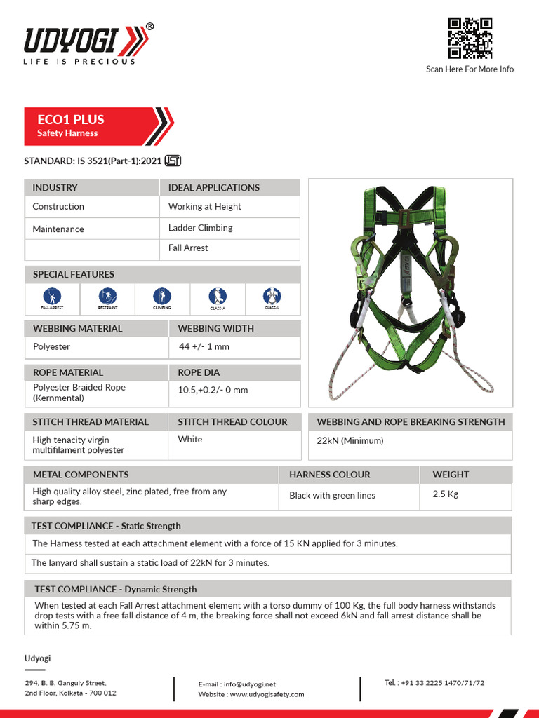 ECO1-PLUS Harness With-Lanyard 20.07.2023 | PDF