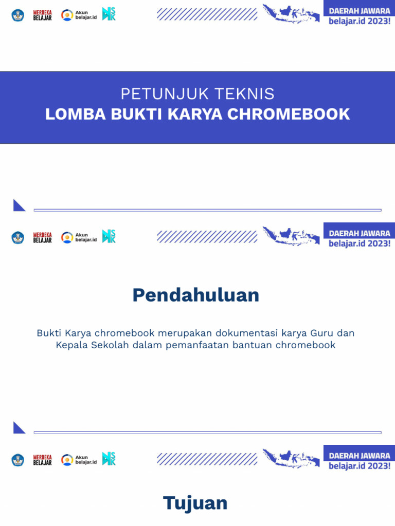 Juknis Bukti Karya Chromebook | PDF