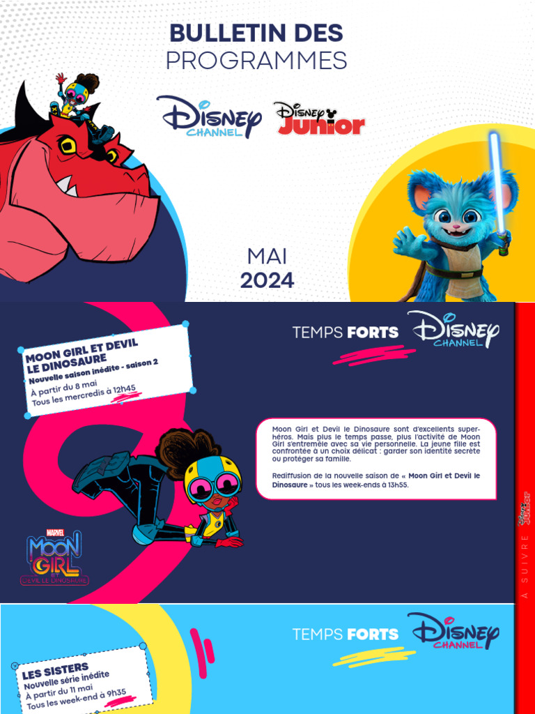Bulletin Disney Channel Et Disney Junior MAI 2024 | PDF
