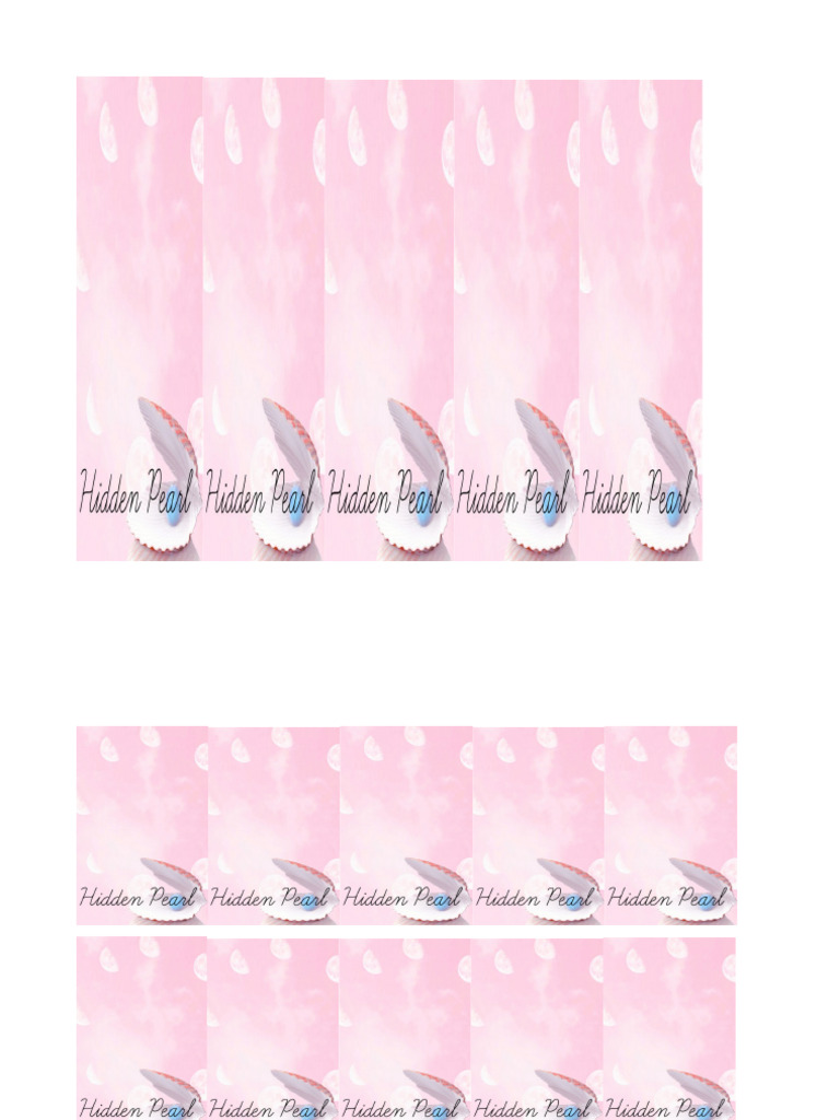 Hidden Pearl Design Cards | PDF