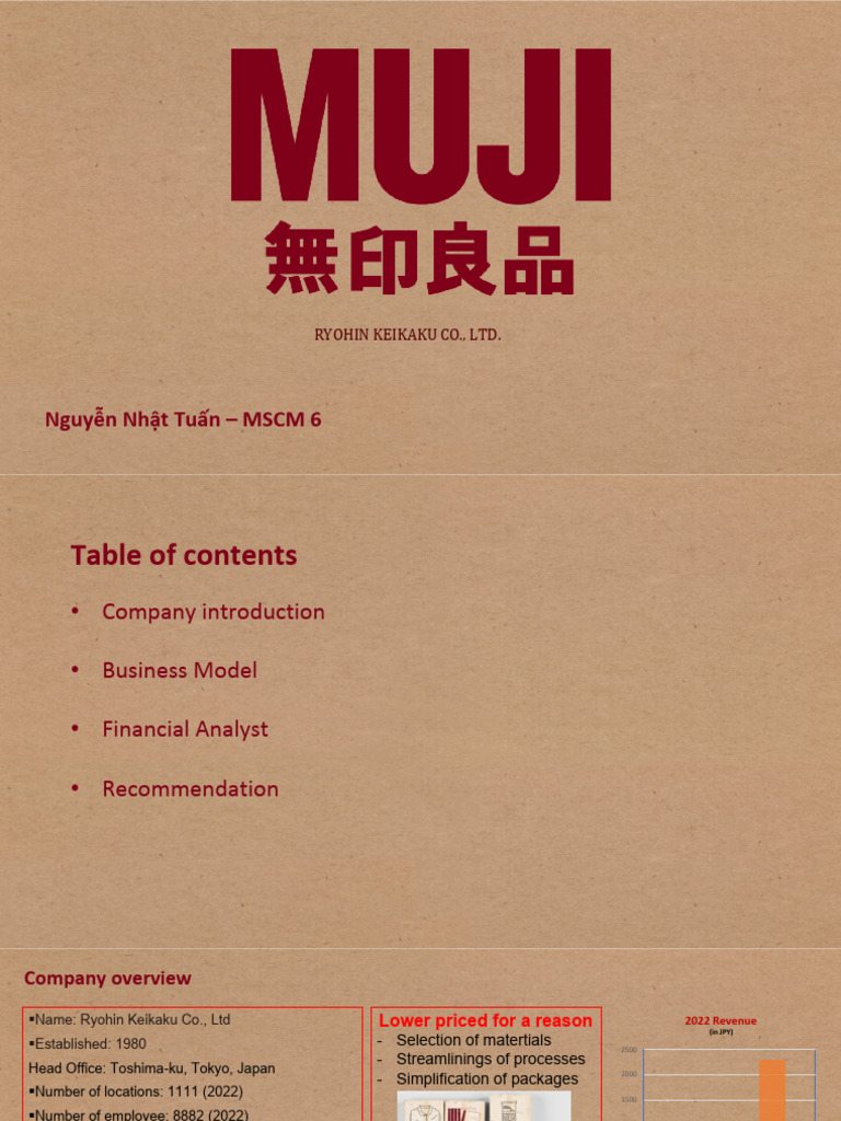 MUJI | PDF