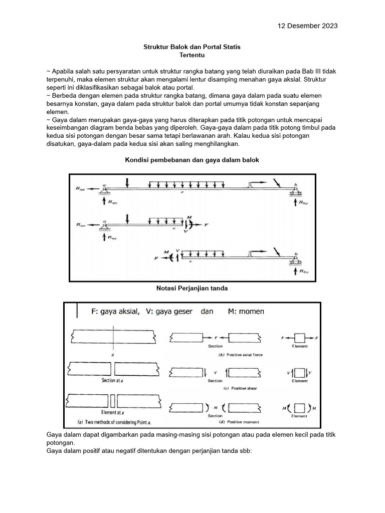 SST Balok Dan Portal | PDF