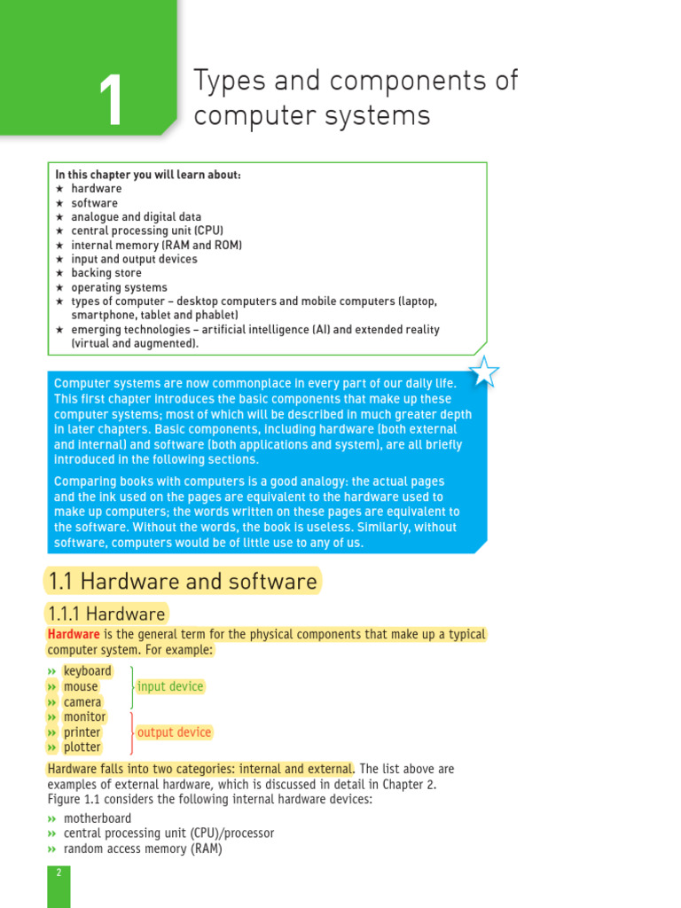 Chapter 1 - Textbook Highlited (1.1,1.2,1.3) - 1-9 | PDF