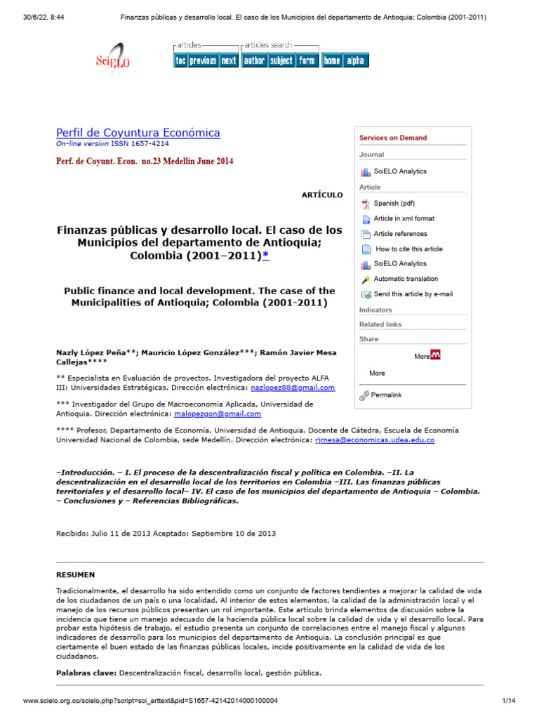 U2 - L2 - Finanzas Publicas y Desarrollo Local | PDF