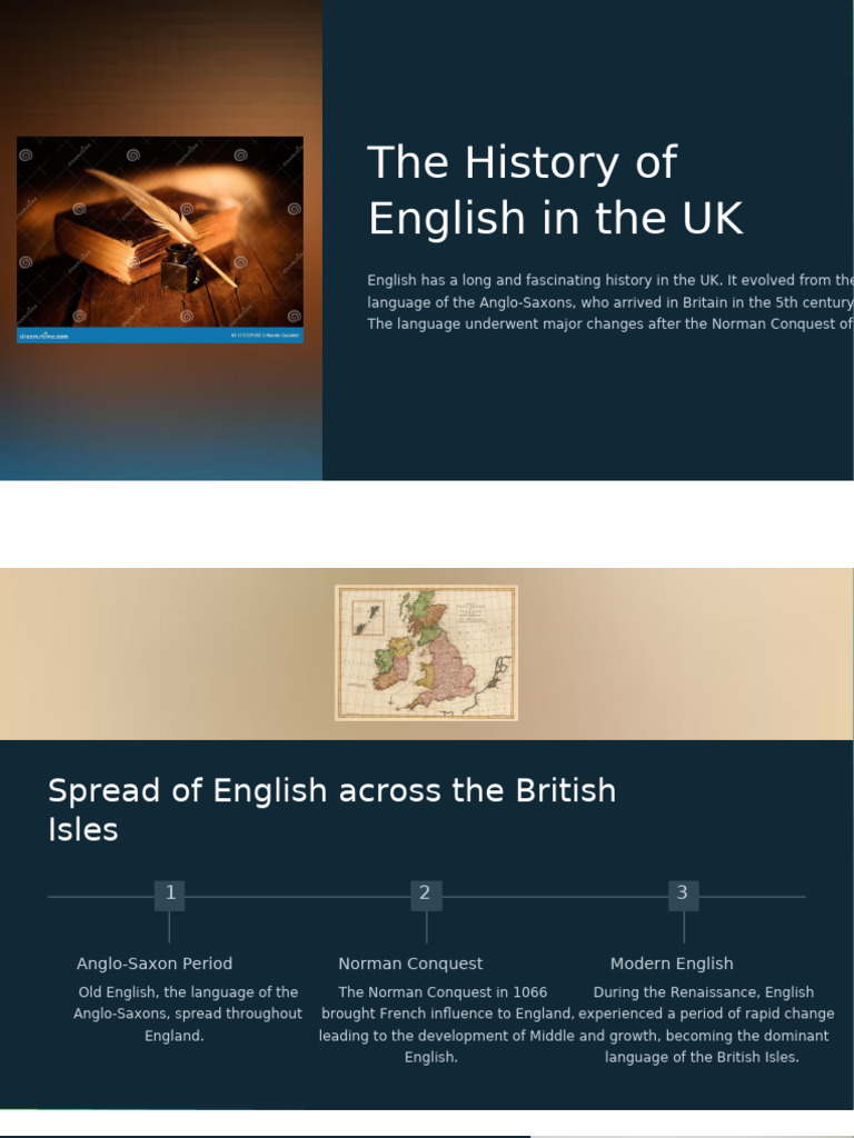 The History of English in the UK | PDF