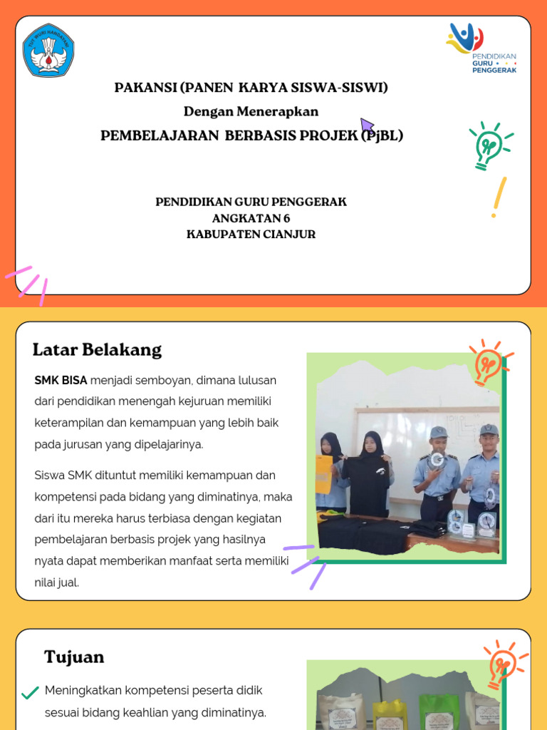 Presentasi Program PAKANSI (Panen Karya Siswa Siswi) | PDF | Karier & Perkembangan | Bisnis