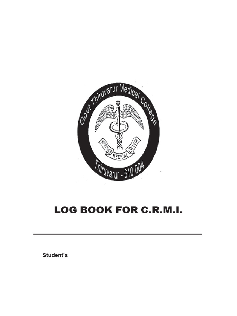 CRMI LOG Book | PDF