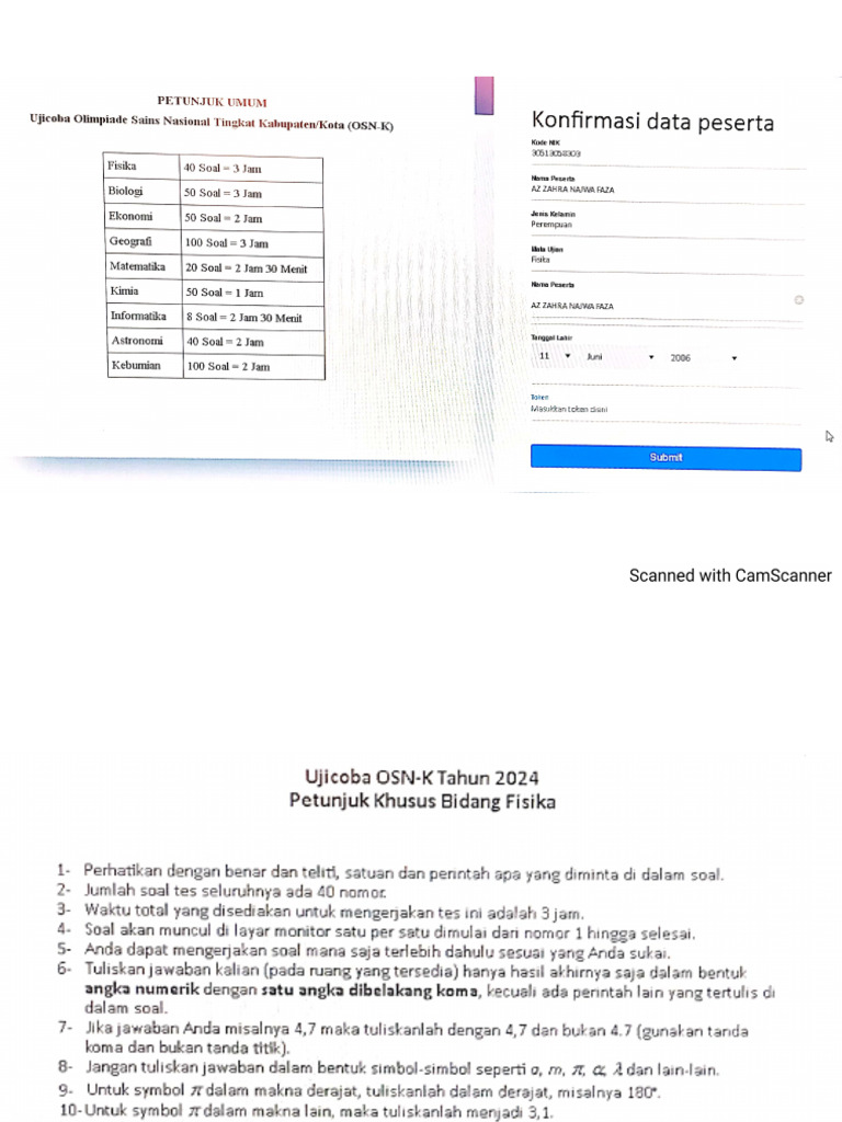 Soal Simulasi Osn Fisika | PDF