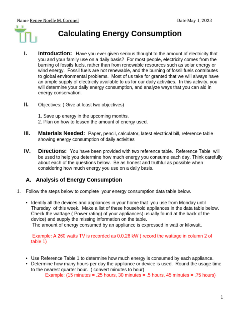 Energy Conservation | PDF