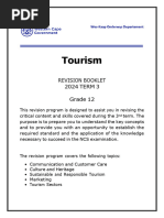 LP Term 3 GR 12 Tourism | PDF | Tourism | Lesson Plan