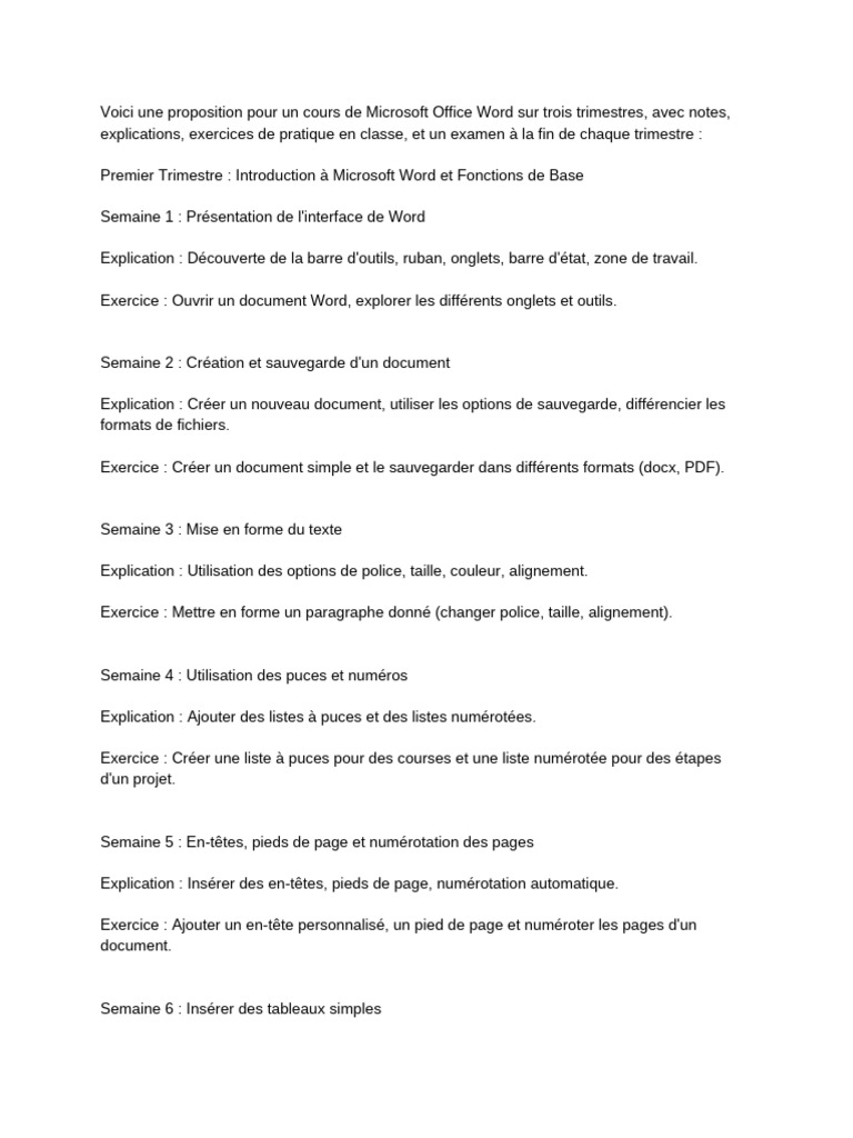 Informatique _ Word | PDF